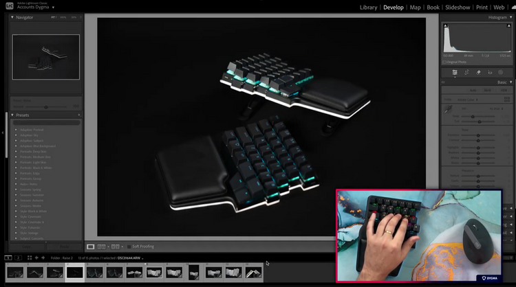 Transform your programmable keyboard into a Lightroom Macro Pad – Dygma